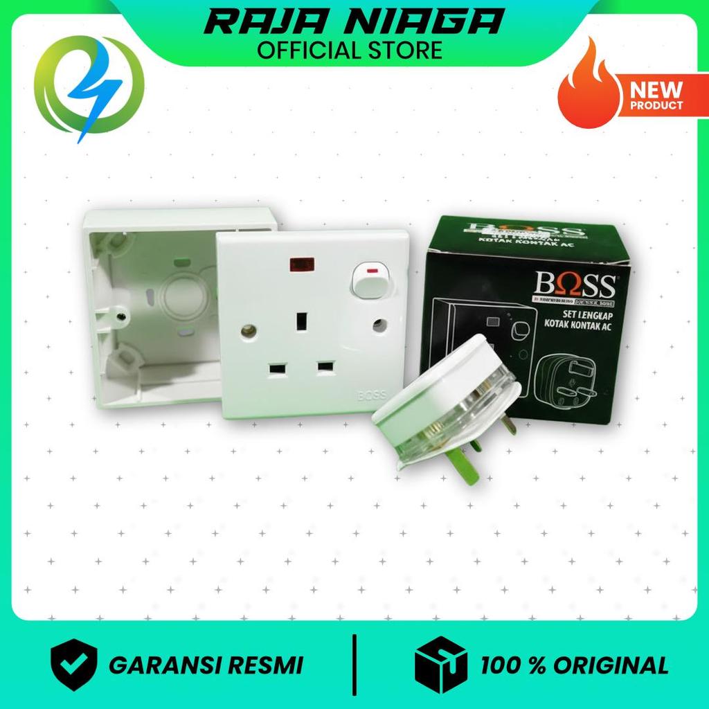 Jual STOP KONTAK DAN STEKER PAKET AC MERK BOSS | Shopee Indonesia