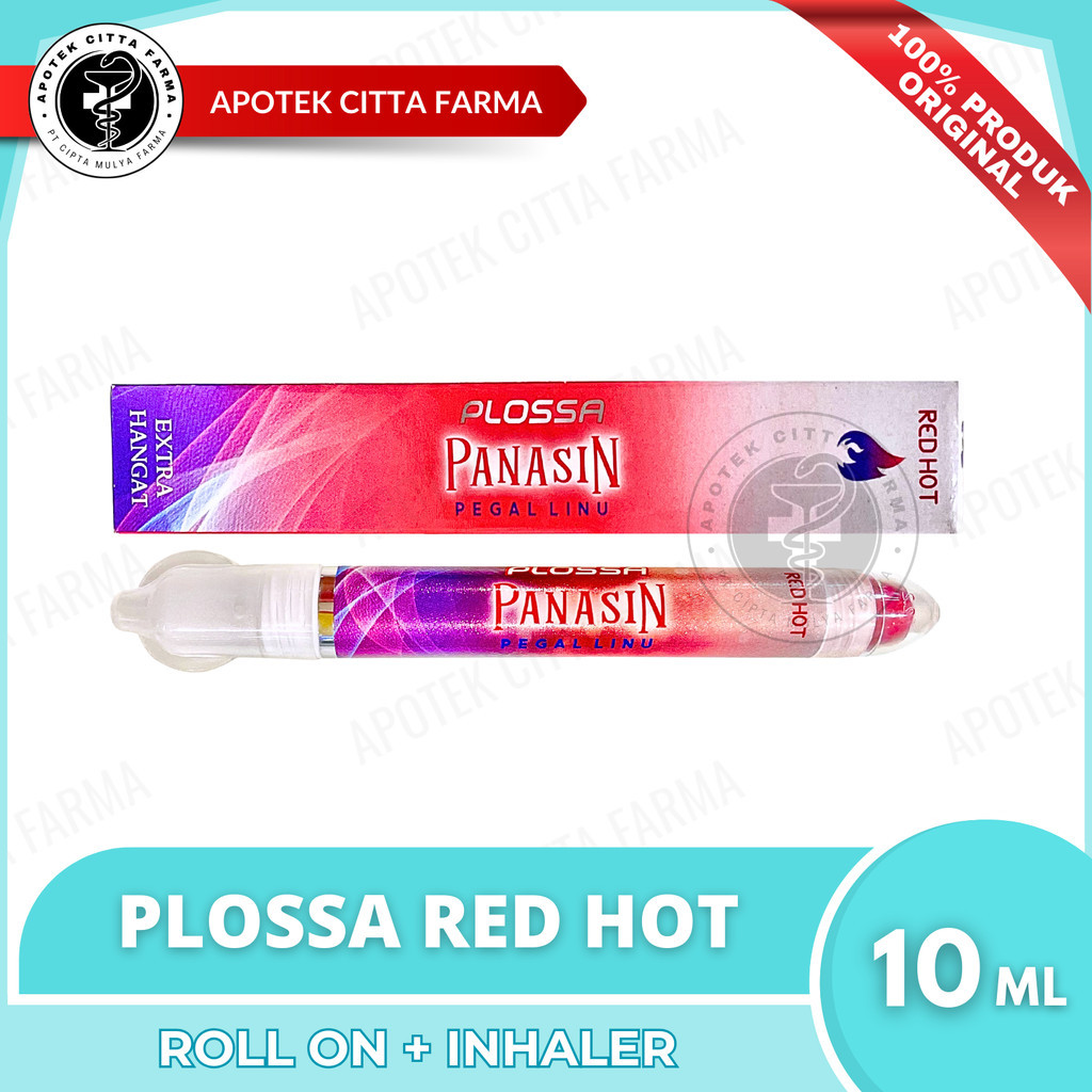 Jual Plossa Besar Panasin RED HOT Merah Aromatics 2 IN 1 - Hot Roll On ...