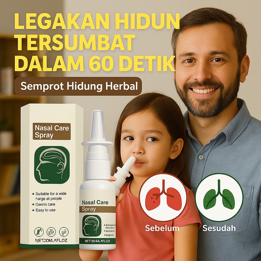 Jual [100% Herbal Alami Nasal Spray Medis] Semprotan Hidung Herbal ...