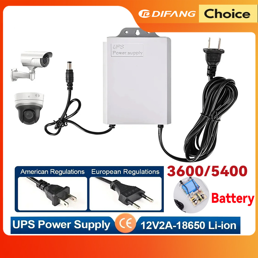 Jual Waterproof UPS 5400mAh Battery Power Adapter Supply DC 12V Output ...