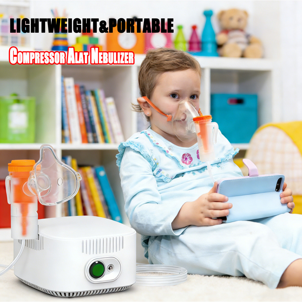 Jual Compressor Alat Nebulizer Anak Inhaler Asma Bayi Batuk Pilek ...