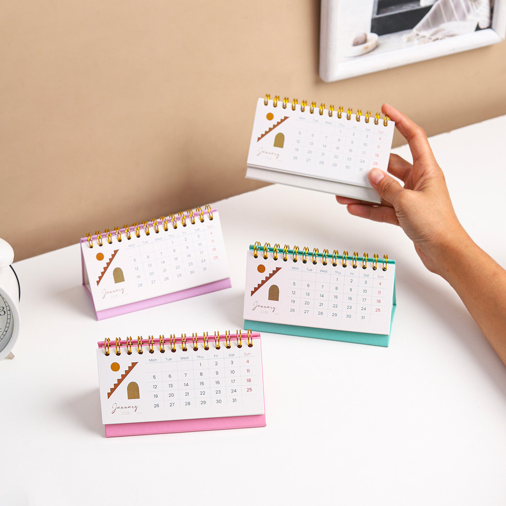 Jual mybukuqu Calendar meja 2026 Short Colorfull - desk kalender ...