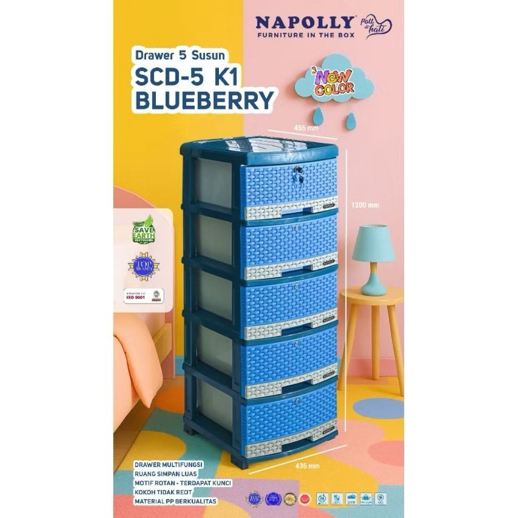 Jual ALACITAN 500 K1 / SRS 5 AK 1 / SCD - RAK LACI CABINET NAPOLLY RODA ...