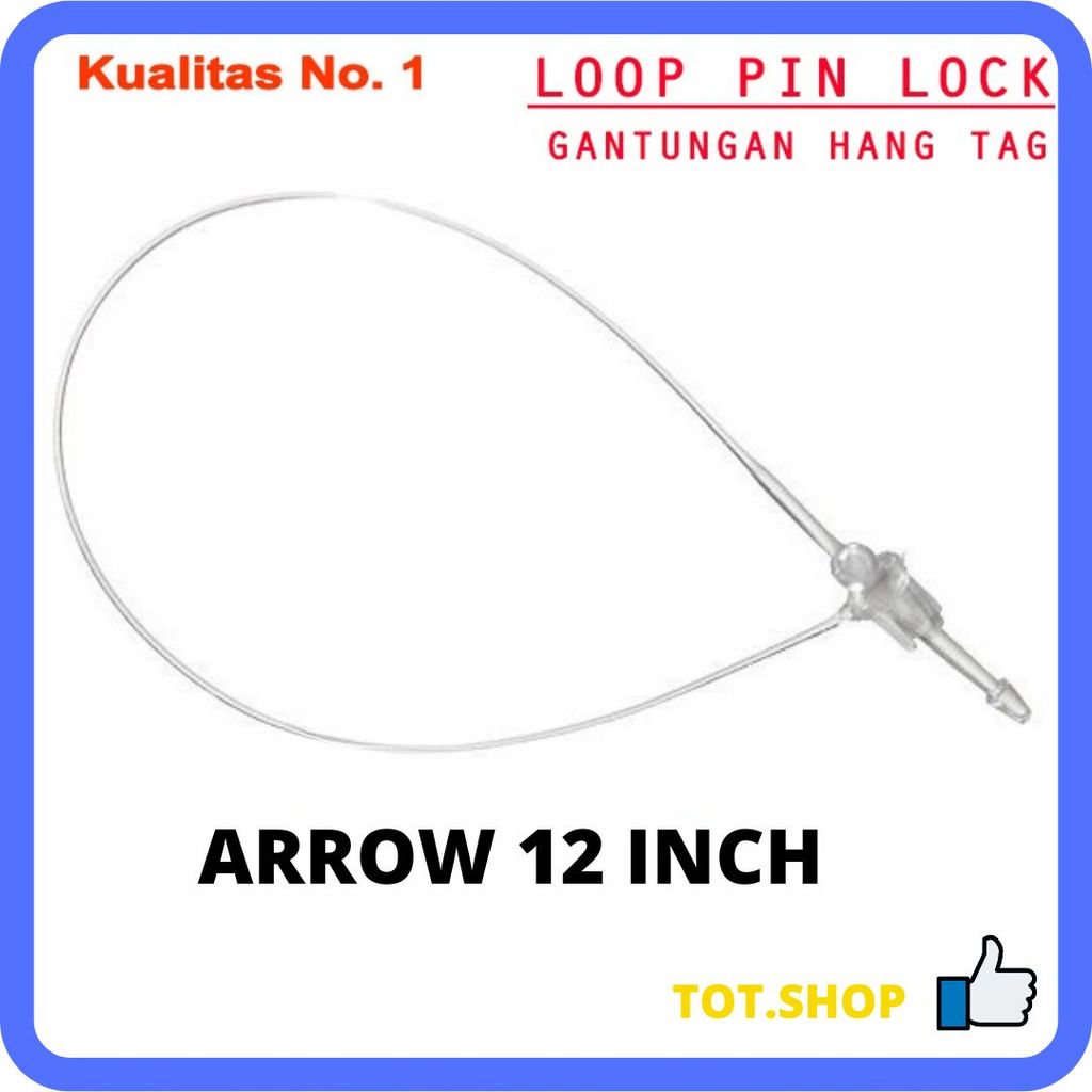 Jual 1 Pak Isi 1.000pc ARROW LOOP PIN / HANG TAG PLASTIK LOCK STRING ...