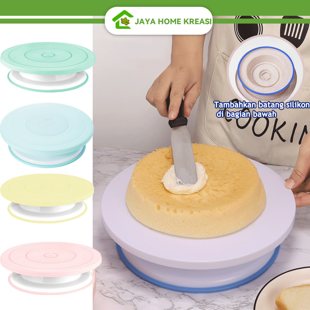 Jual Meja Putar Dekor 360 Lazy Susan Rotary Revolving Cake Decoration ...