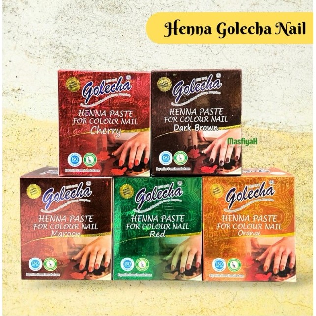 Jual (1LUSIN) GOLECHA NAIL ART GOLECHA NL HENNA GOLECHA HENA HALAL BPOM ...