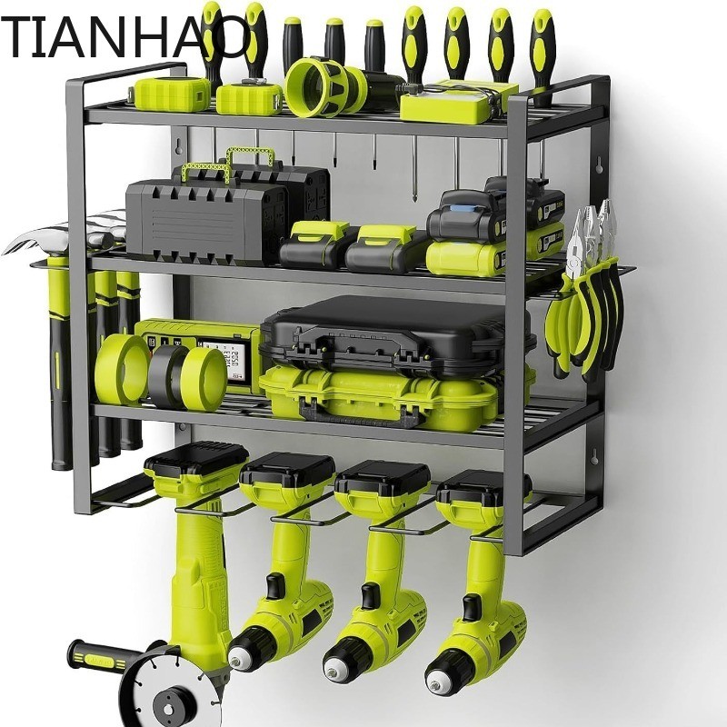 Jual Electric Drill Tool Rack Wall-mounted Tool Storage Stand ...