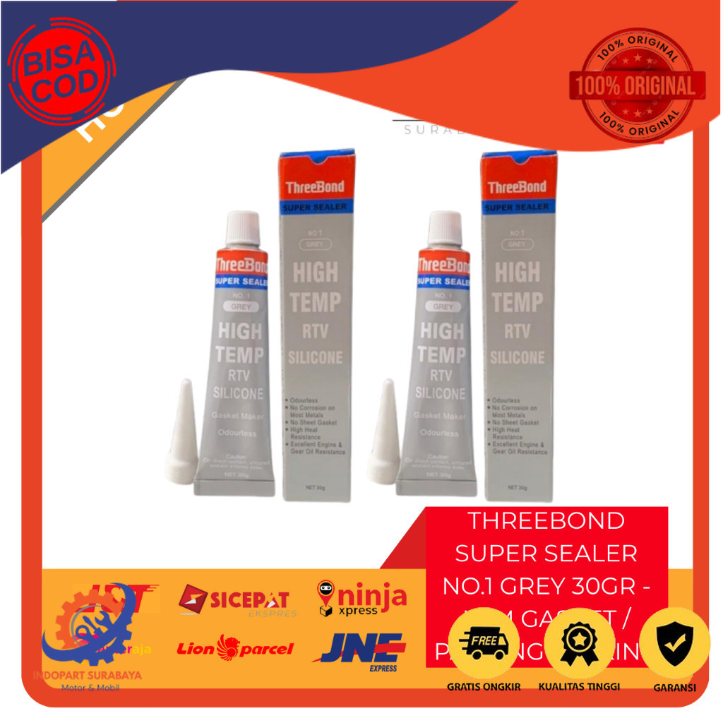 Jual THREEBOND - threebond three bond super sealer no.1 grey 30gr - lem ...