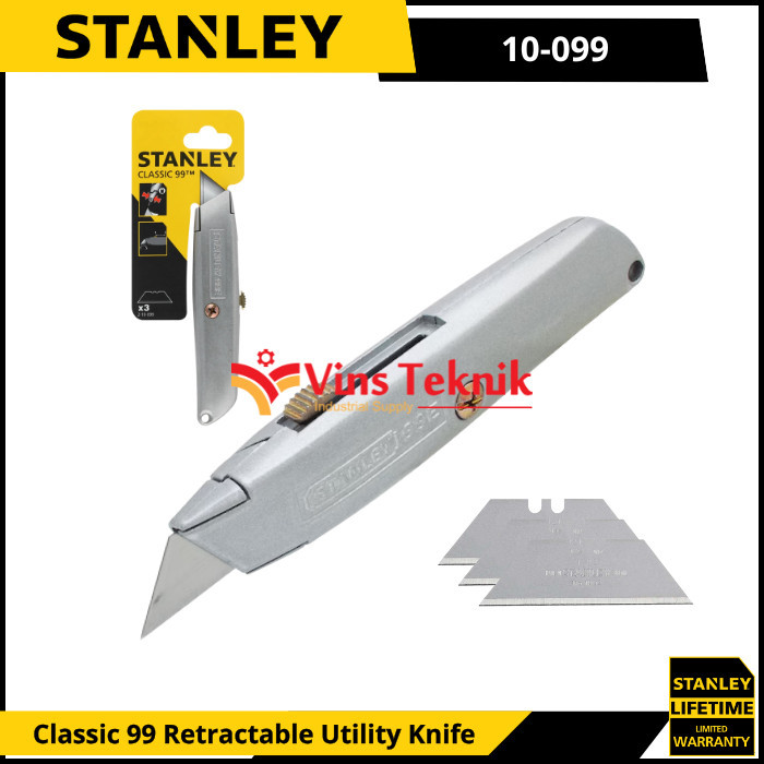 Jual STANLEY 10-099 Pisau Cuter Cutter Classic 99 Retractable Utility ...