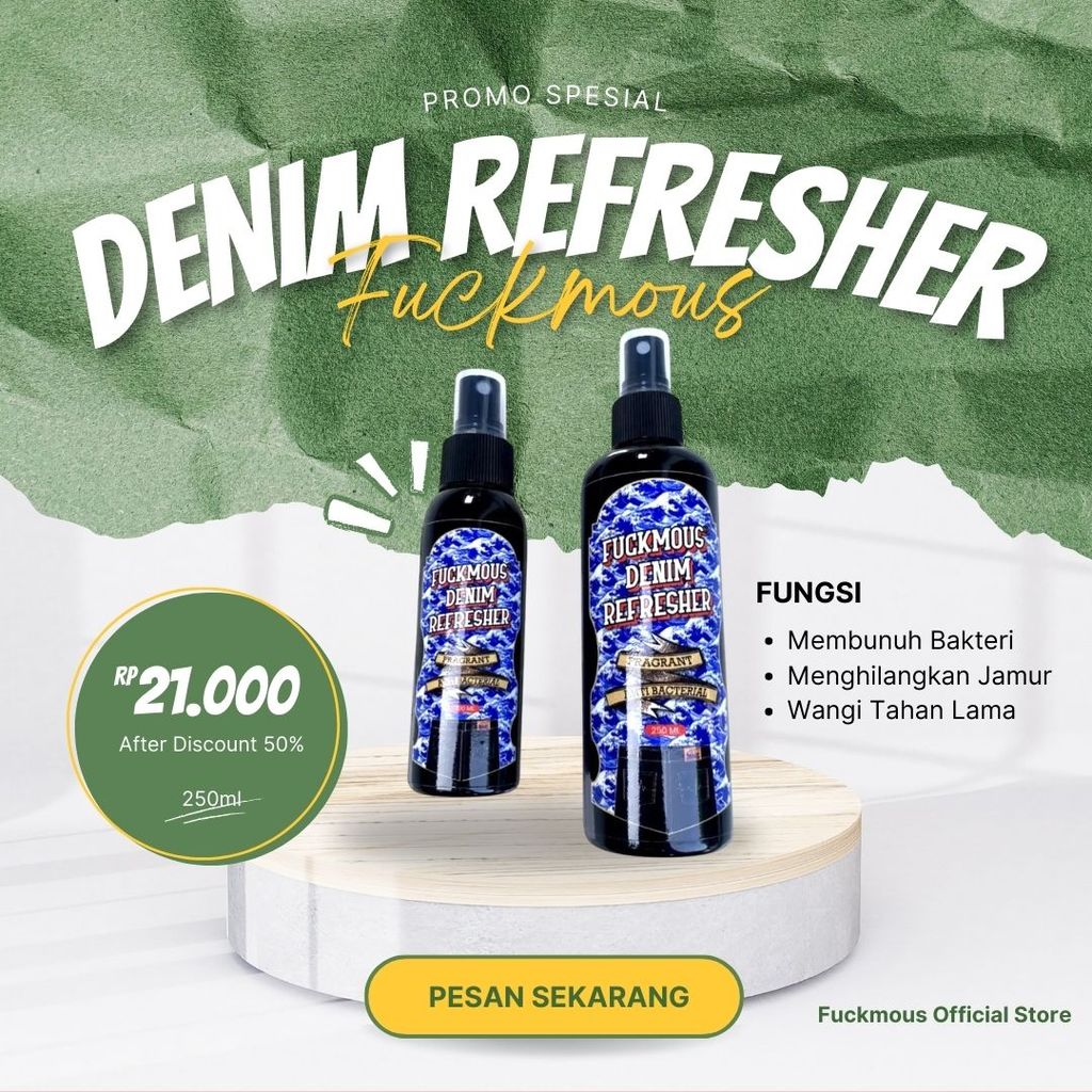 Jual Denim Refresher/Refresher Denim 250ml Kualitas Premium Bubble Gum ...