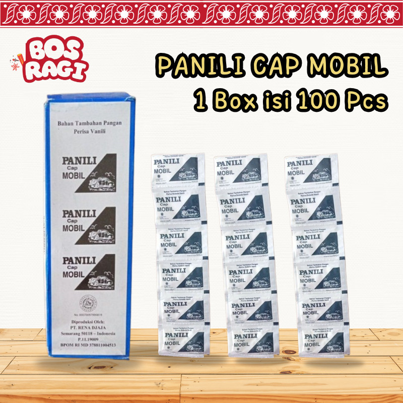 Jual Panili Cap Mobil Vanilli Vanili Sachet 1 Kotak Isi 100 Pcs ...