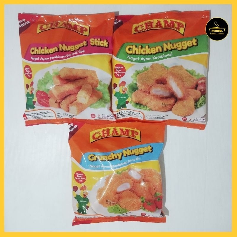 Jual (NEW) Champ Nugget 450gr Biasa, Stick, ABC, Crunchy Nugget ...