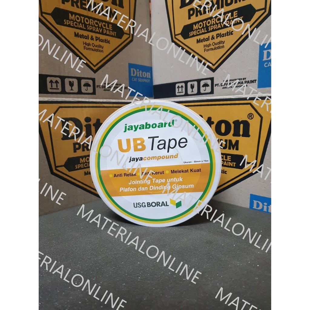 Jual Jayaboard UBTAPE Jointing Paper UB Tape Lakban Kassa Kompon Gipsum ...