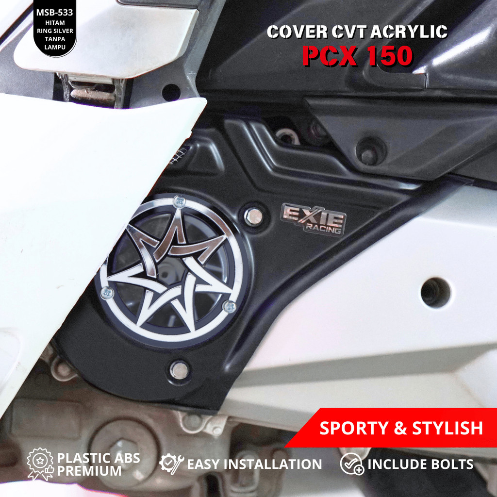 Jual Cover CVT Honda PCX 150 Akrilik Transparan Pelindung Cover Motor ...