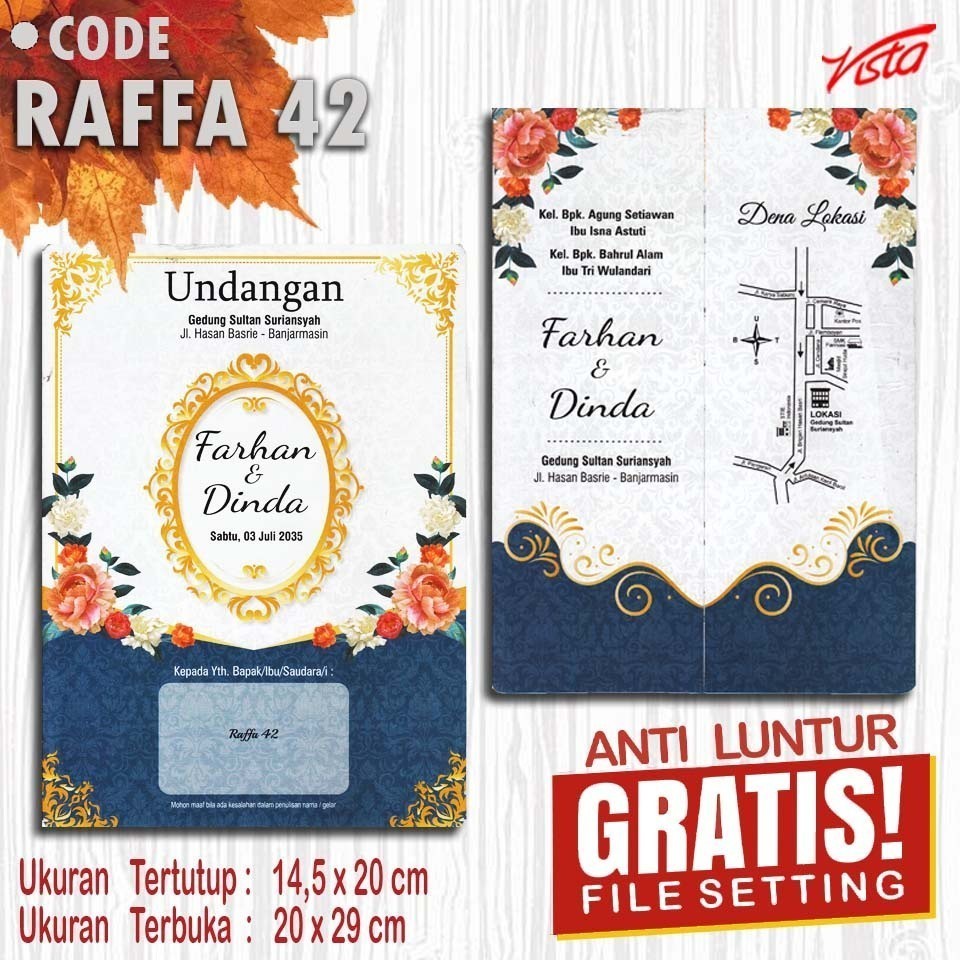 Jual Blangko Undangan RAFFA 42 salatiga (Blangko Center) | Shopee Indonesia