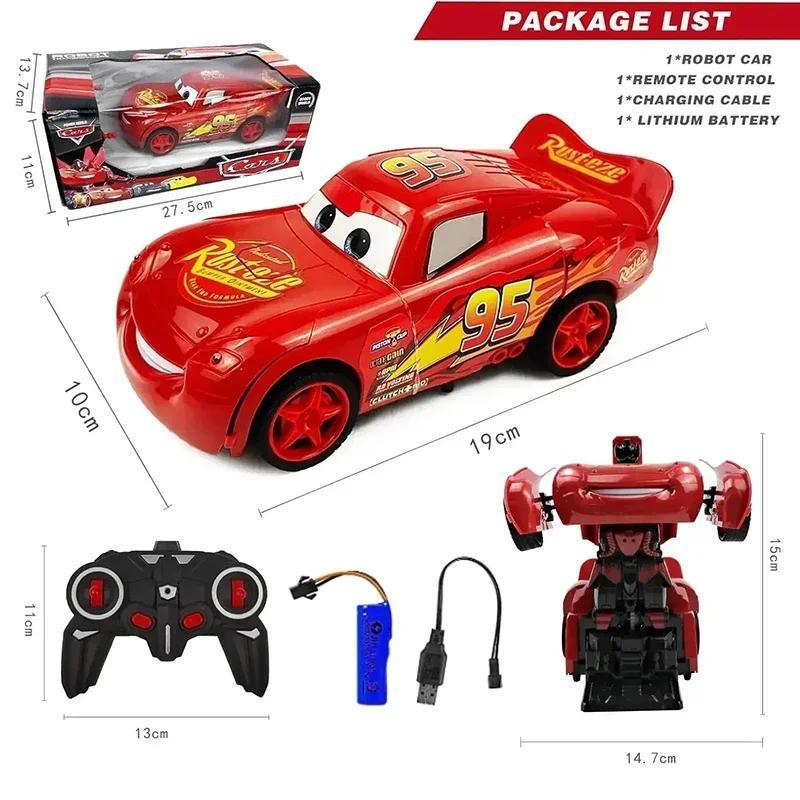 Jual Lightning Mcqueen Remote Control Car 2in1 Transform Robot Rc ...