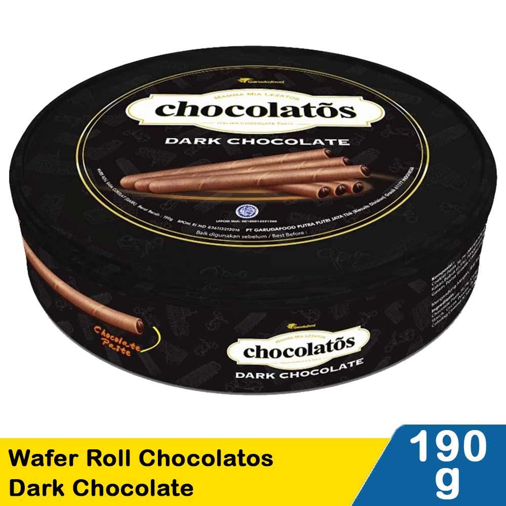 Jual GERY WAFER ROLL CHOCOLATOS DARK KLG/ 190g | Shopee Indonesia
