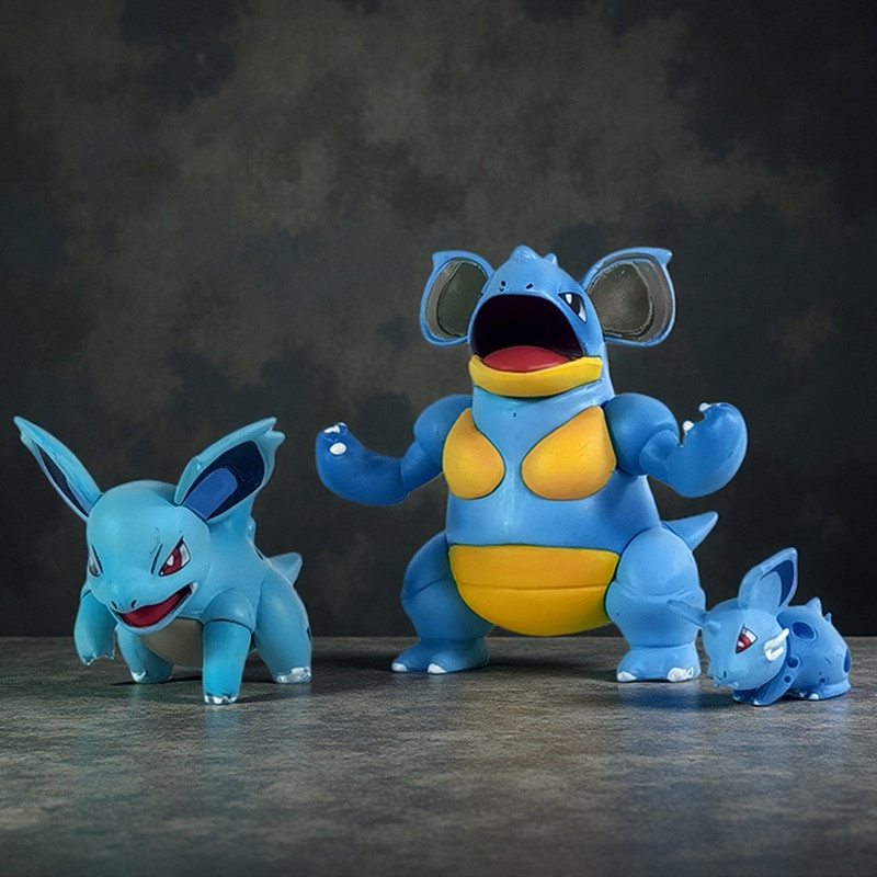 Jual Nidoking Nidoqueen Anime Scale PVC Figure Collectible Statue Room ...