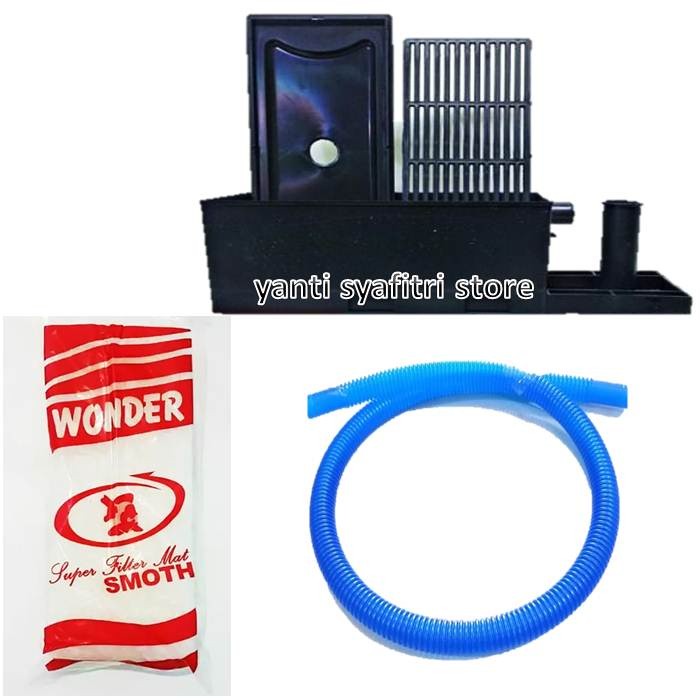 Jual Paket box filter MINI aquarium , busa kapas dan selang spiral ...
