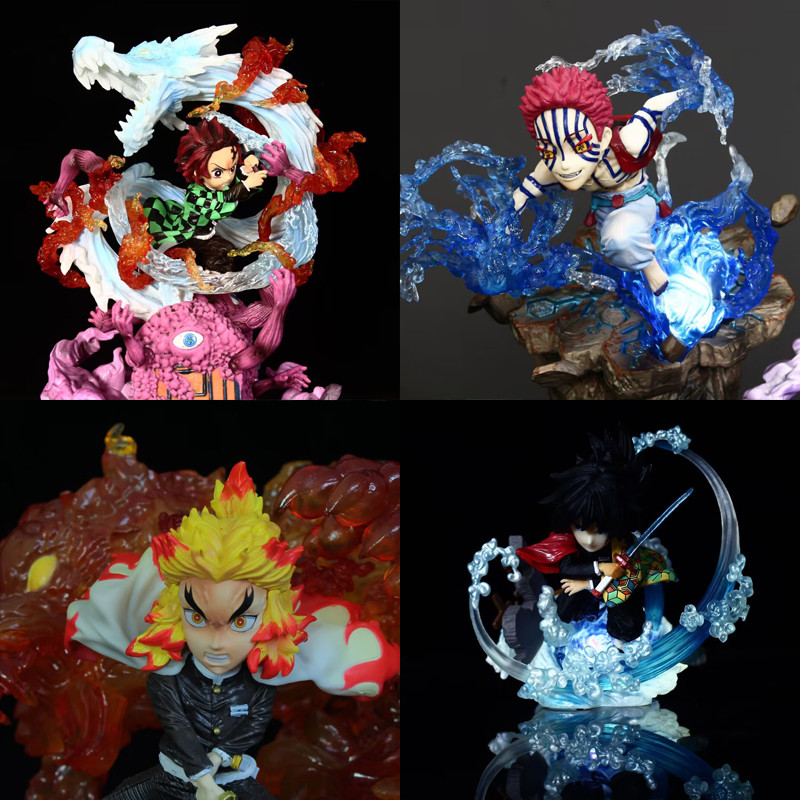 Jual Anime Ghost Slayer ara Figurines Statues Tanjiro Kamado Gyūsuke ...
