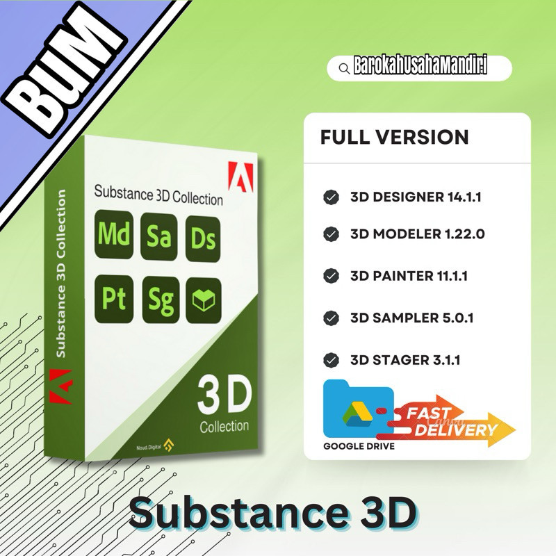 Jual Substance 3D - Designer/Modeler/Painter/Sampler/Stager Full ...