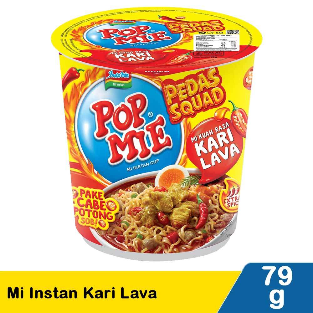 Jual POP MIE MI INSTAN KARI LAVA 79g | Shopee Indonesia