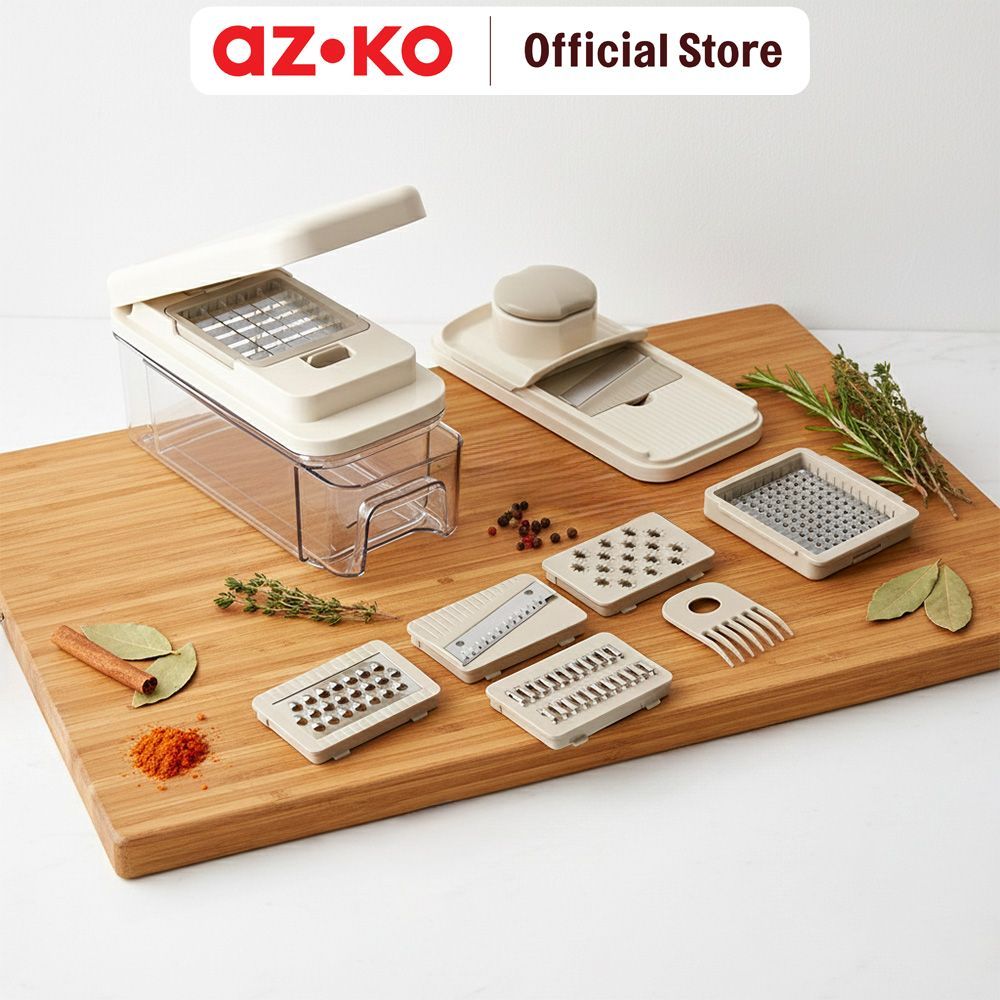 Jual AZKO Culinart 1.2 ltr Set Alat Pemarut & Pengiris - Krem Beige ...