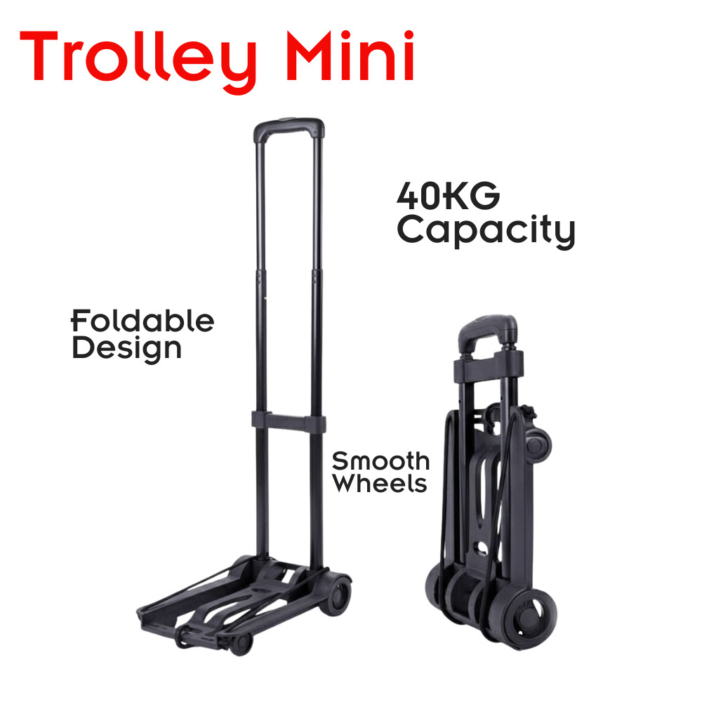 Jual Troli Mini Lipat Tas Bagasi Koper Galon Laundry Barang Foldable ...