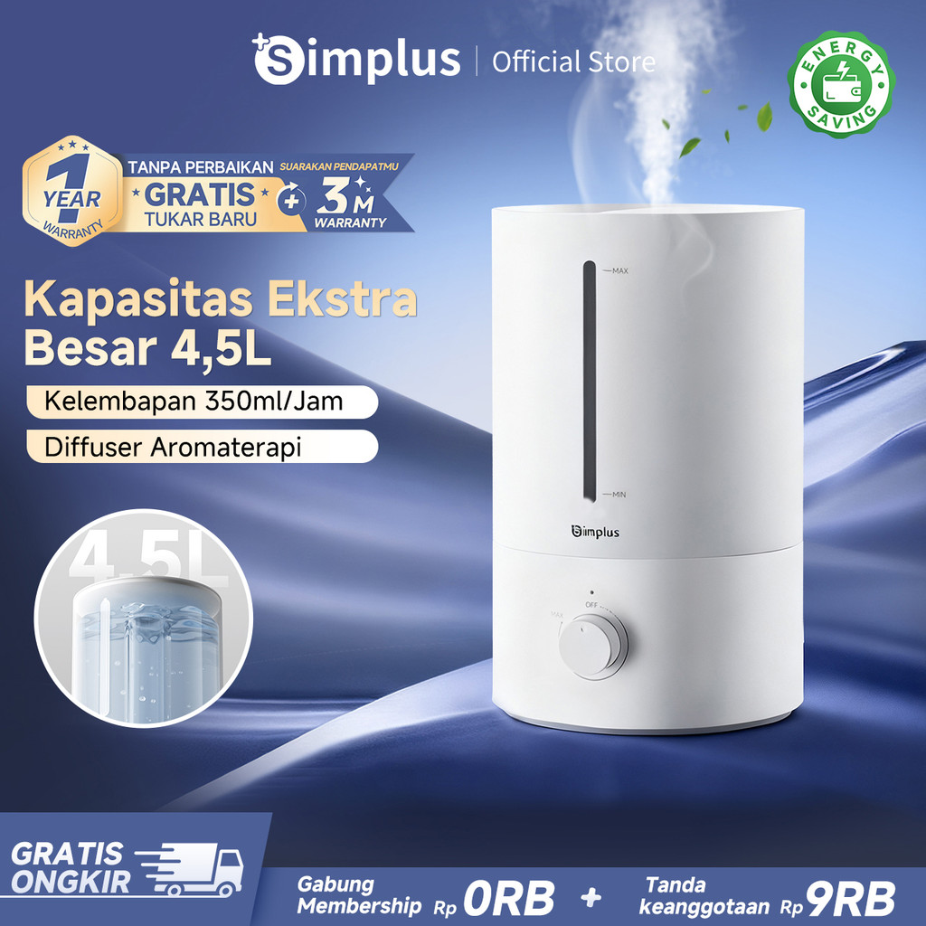 Jual Simplus Smart Humidifier Aroma Diffuser Humidifier Rumah Tangga 4 ...