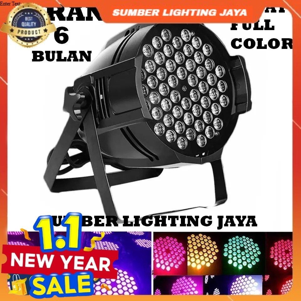 Jual COD & READY STOK Lampu par led 54x3watt RGBW full colour 2Line ...