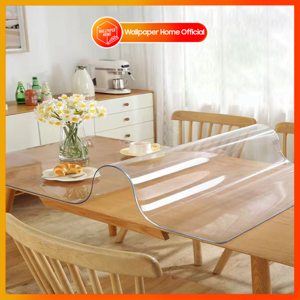 Jual SMG Taplak Meja Bening PVC – Alas Meja Polos Meteran Tahan Air ...
