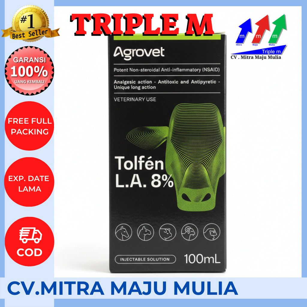 Jual TOLFEN LA 100 ml - Tolfenamic Acid Obat Anti Radang Panas ...
