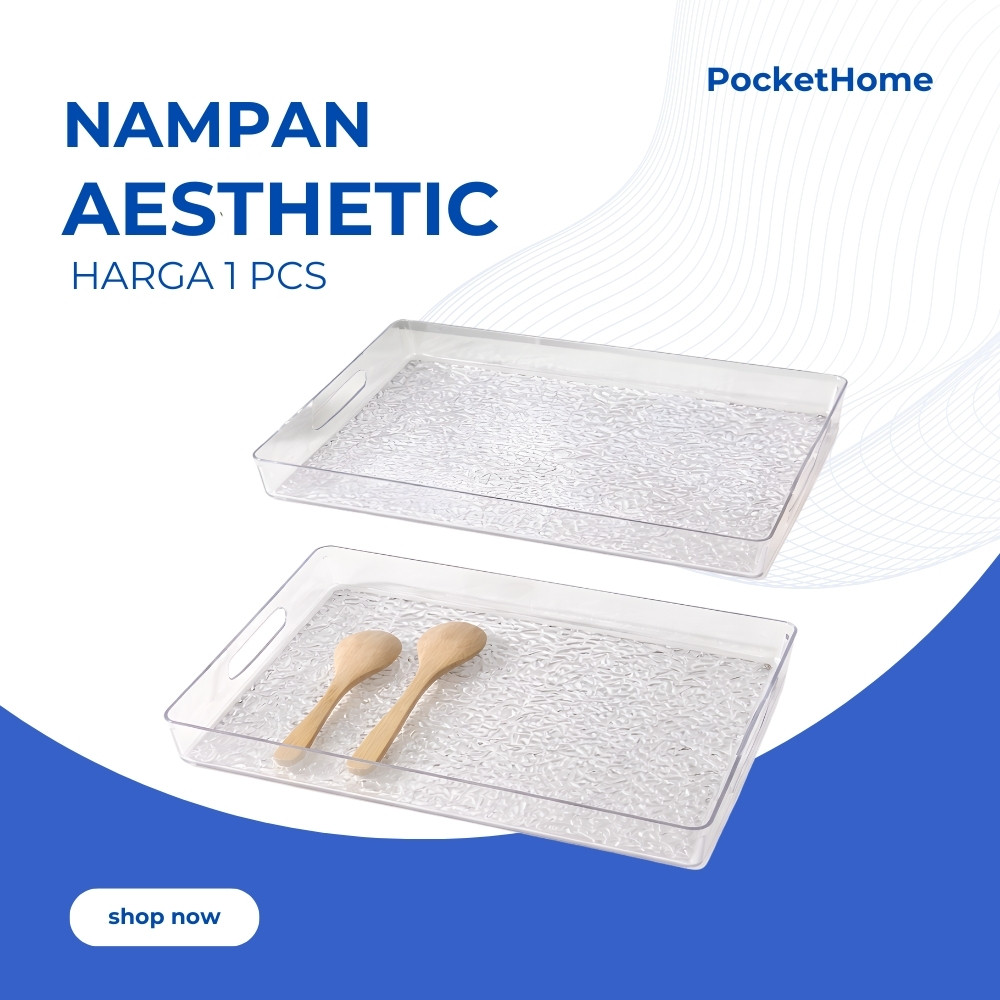Jual Nordic Tray / Nampan Tray Persegi Panjang / Nampan Transparan ...