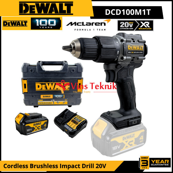 Jual DEWALT DCD100M1T Mesin Bor Tembok Baterai Cordless Brushless ...