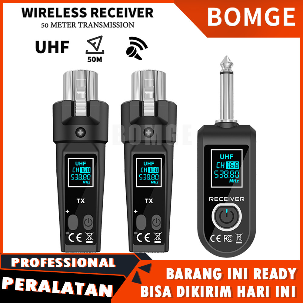 Jual BOMGE WTU06 Wireless Receiver, Musical Instrument Mic Transmitter ...