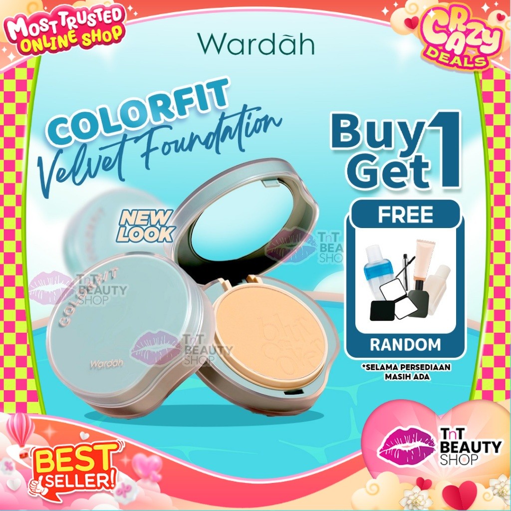 Jual WARDAH Colorfit Velvet Powder Foundation SPF 20 PA+++ | TWC Bedak ...