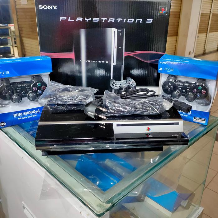 Jual Sony PlayStation 3 Fat CECHL 500GB-120GB Full Game & 2 Stick ...