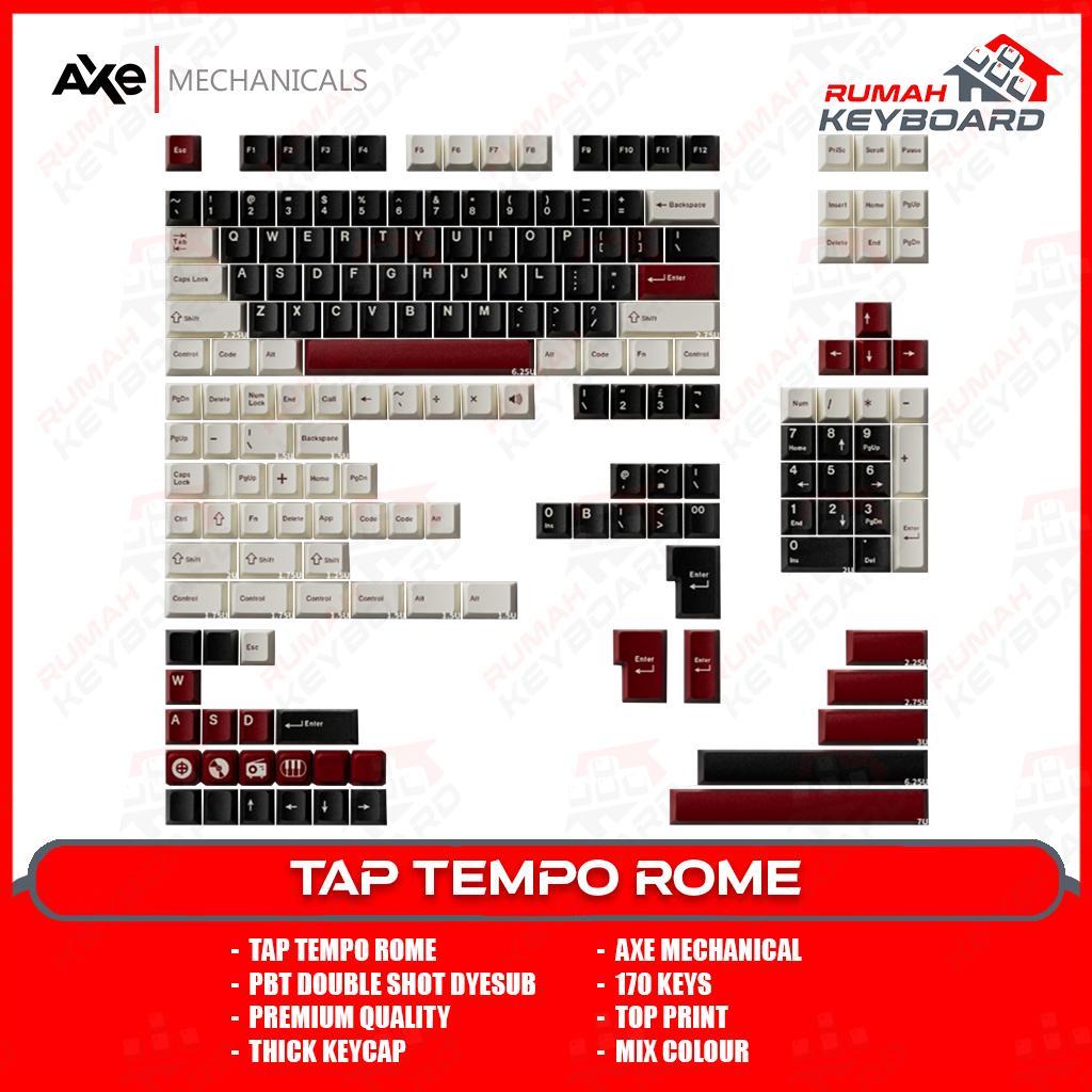 Jual KEYCAP - KEYCAPS - CHERRY - TAP TEMPO ROME - PBT DOUBLE SHOT ...