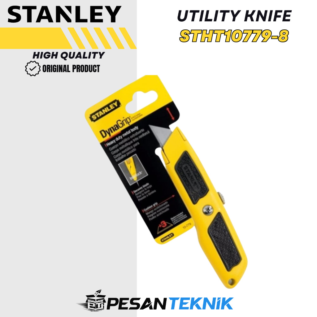 Jual Cutter Dynagrip Retractable Utility STANLEY STHT10779-8 | Shopee ...