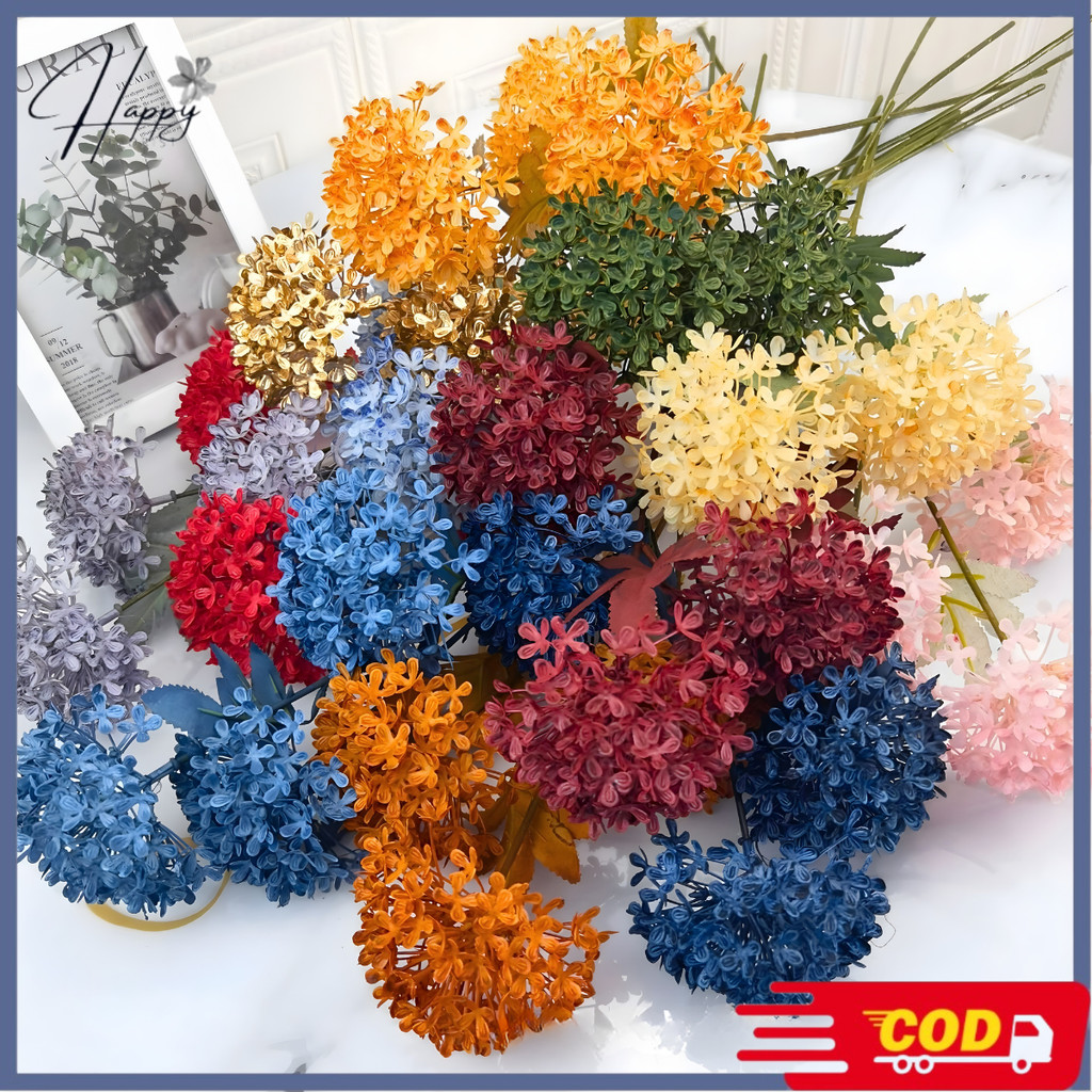 Jual Bunga Ashoka 3 Cabang (1 Tangkai 3 Cabang) Bunga Artificial Asoka ...