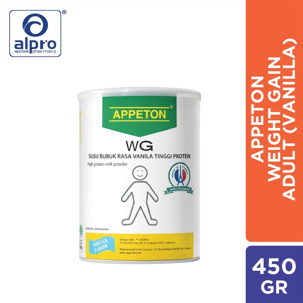 Jual Appeton Weight Gain Adult Vanilla 450 G | Shopee Indonesia