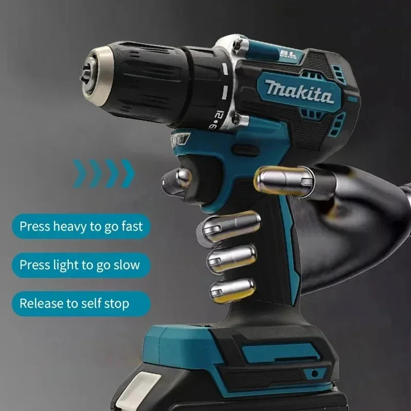 Jual Makita DDF487 Cordless Driver Drill 18V Brushless Electric Impact ...