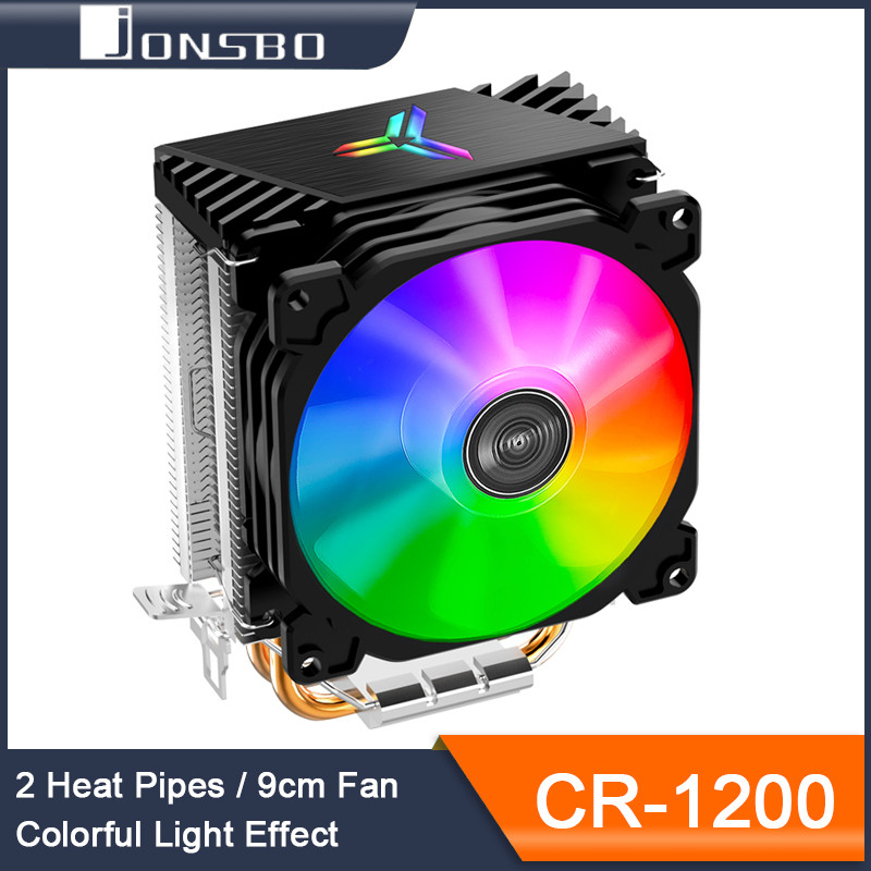 Jual Jonsbo CR1200 CPU Cooler 2 Heat Pipe Tower RGB Colorful Light ...