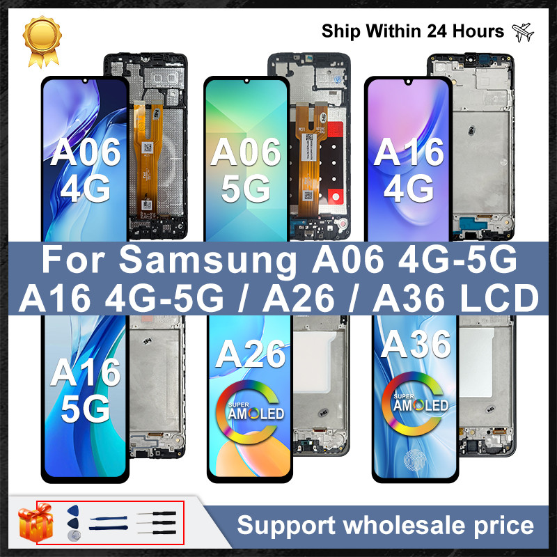Jual OEM For Samsung Galaxy A06 LCD SM-A065F splay Touch Screen A16 LCD ...