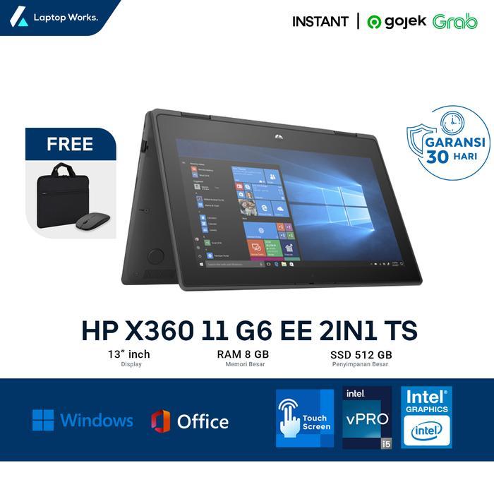 Jual Laptop HP X360 11 G6 2in1 Touchscreen Core I5 Gen 10 Ram 8GB Ssd ...