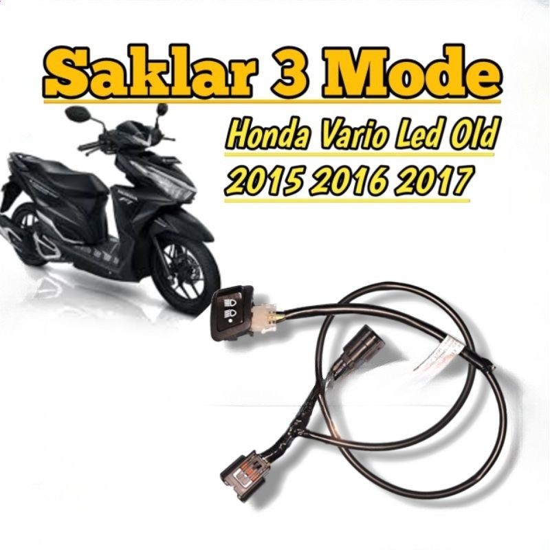 Jual Saklar Lampu Utama Vario 125 150 LED OLD 2015 2016 2017 3 Mode ...