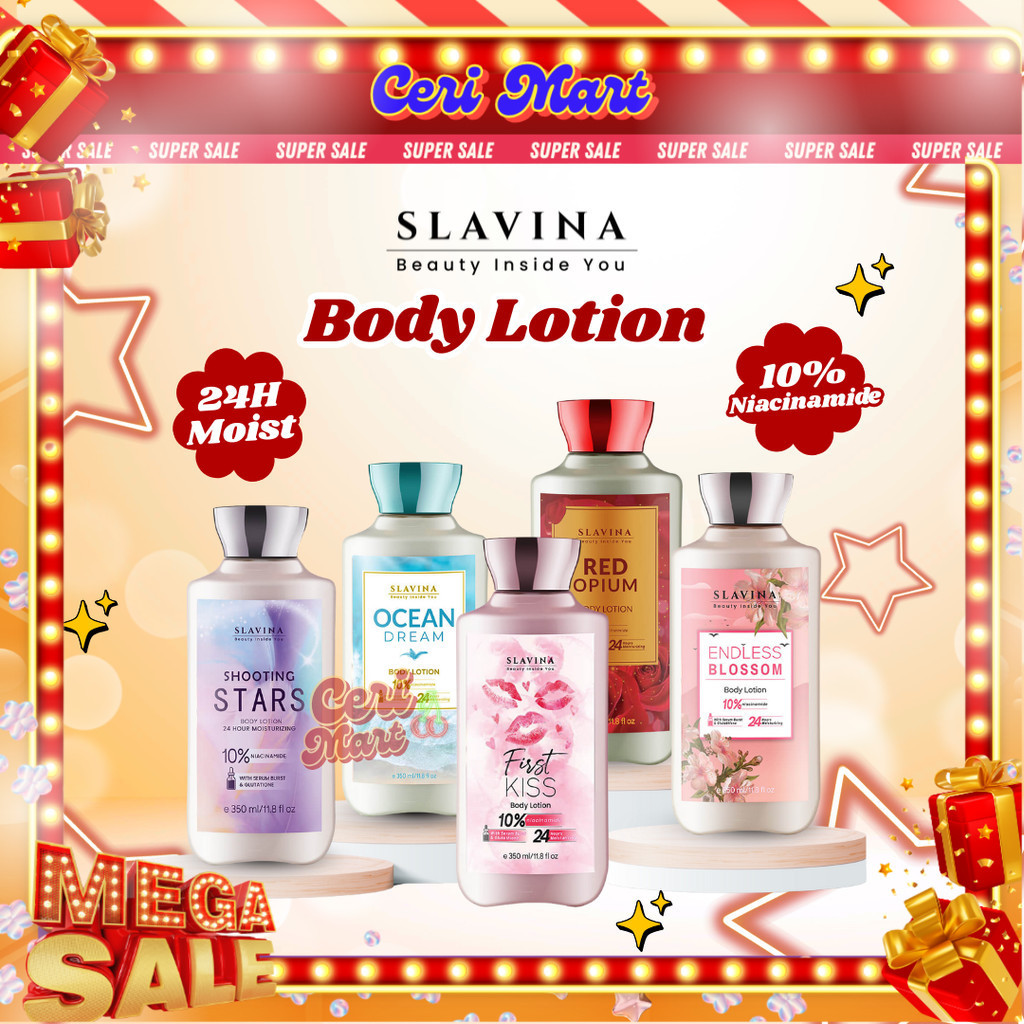 Jual SLAVINA BODY LOTION RED OPIUM ENDLESS LOVE FIRST KISS OCEAN NAGITA ...