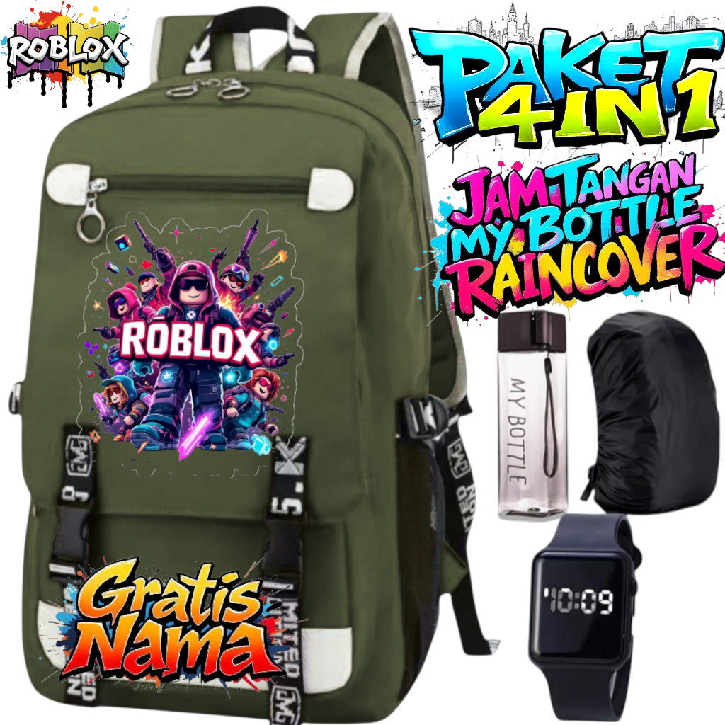 Jual HIJAZ BAG - TAS SEKOLAH SD ANAK LAKI LAKI PEREMPUAN ROBLOX GAMING ...