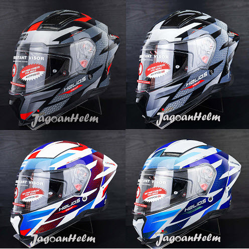 Jual STUDDS HELM HELIOS D2 | MOTIF | FULL FACE SINGLE VISOR free ...