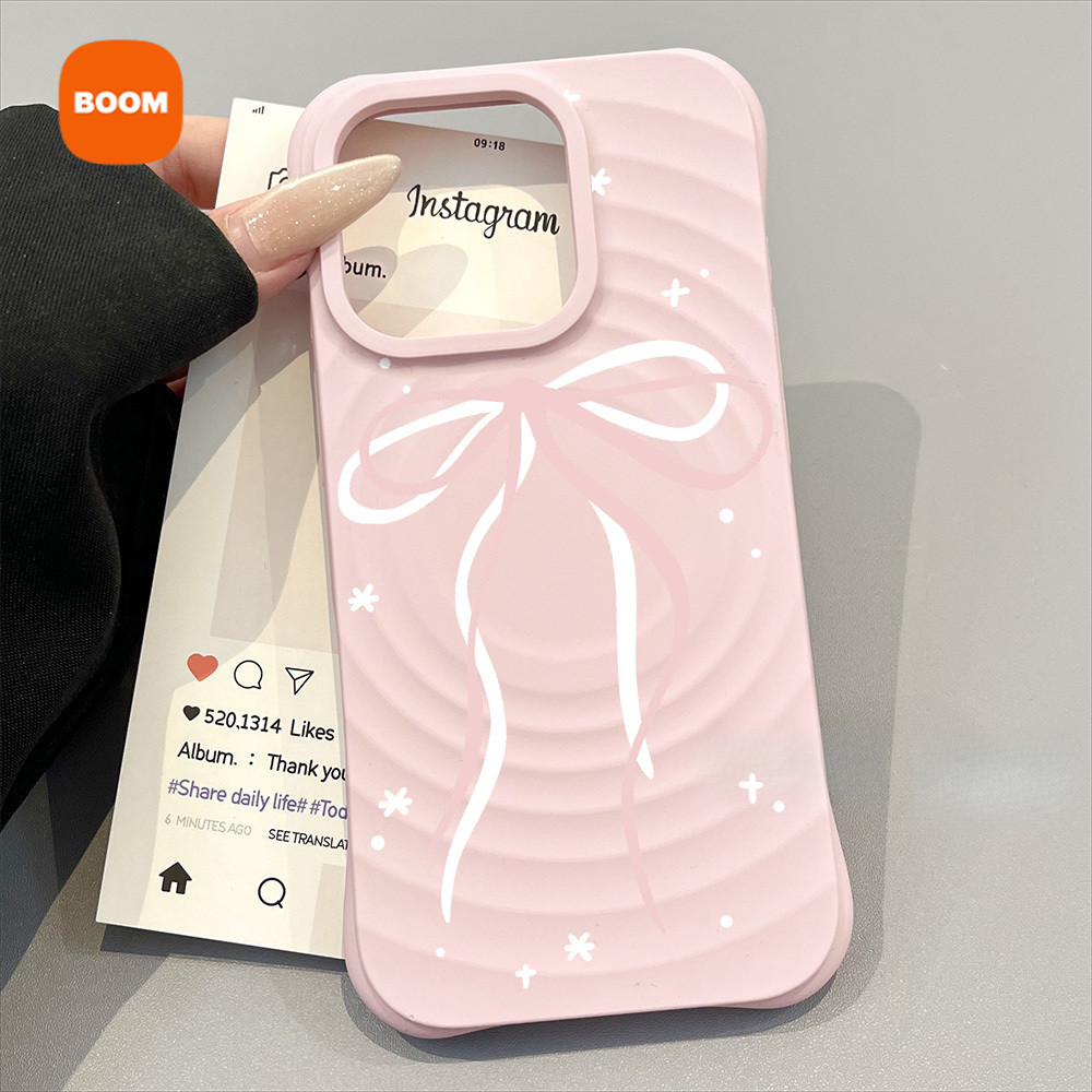 Jual BOOM STORE Exquisite bow ribbon Casing Compatible FOR IPHONE 11 12 ...